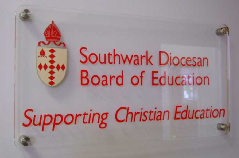 10mm Acrylic Plaque with Stand-off Fittings